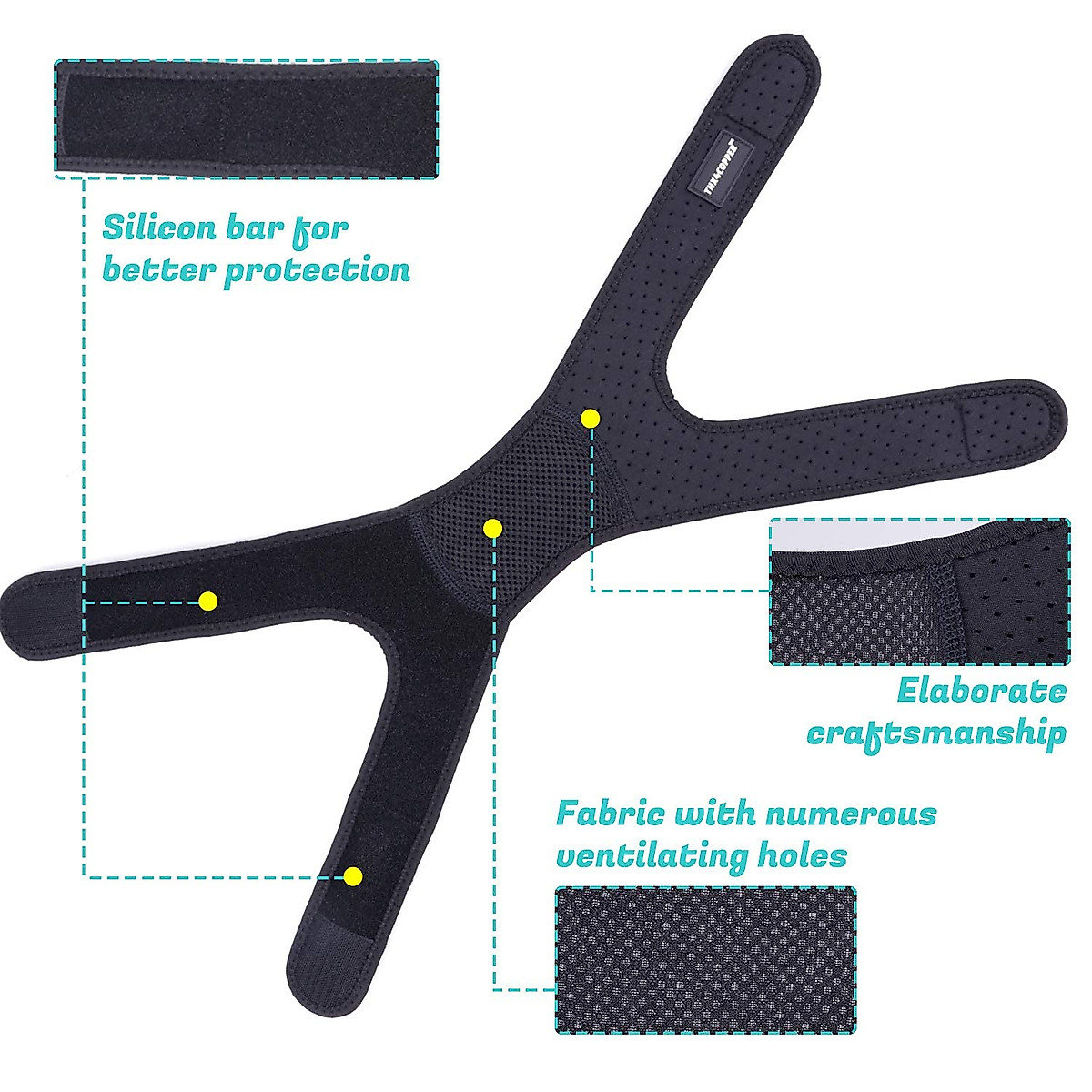 THX4COPPER Compression Dual Adjustable Patella Knee Brace for Pain Relief, Knee Strap Support for Running, Jumper, Gym Exercise, Tendonitis, Arthritis, Injury Recovery, Joints and Muscles