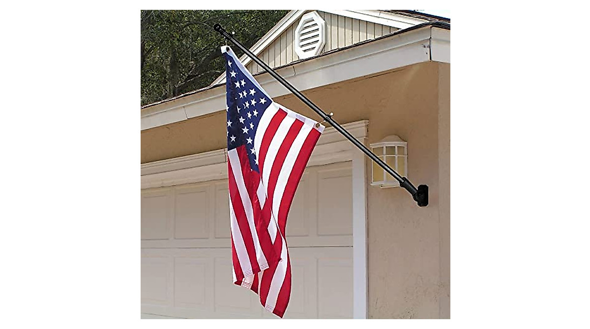 ESTTOP Flag Pole Holder Bracket - Multi-Position Mount for Outdoor Use