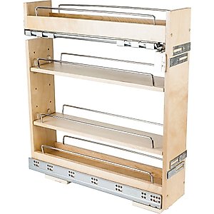 Hardware Resources BPO2-5SC 5 Inch (128mm) No Wiggle Base Cabinet Pullout