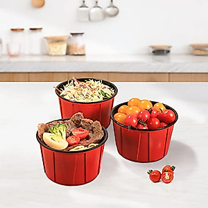 OTOR 25 Sets 34oz Meal Prep Food Container Sets with Airtight Lids Deli Container Bento box Lunch boxes take away food storage Two-color process