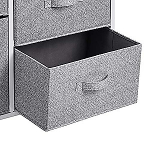 Amazon Basics Fabric 5-Drawer Storage Organizer Unit for Closet, White