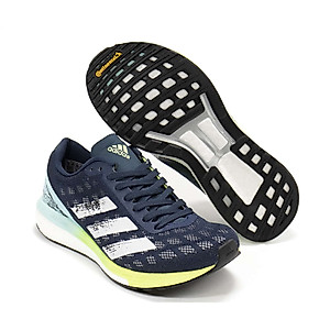 adidas Womens Adizero Boston 9 Running Sneakers Shoes - Blue,White - Size 5.5 M
