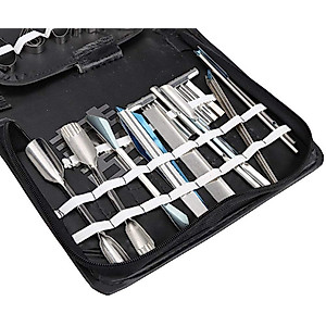eoocvt Culinary Carving Tool Set Fruit Vegetable Food Garnishing Cutting Slicing Peeling Culinary Garnish Tools Kit (46 pcs)