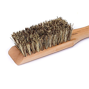 REDECKER Union Fiber Garden Tool Brush with Oiled Beechwood Handle, 11-1/2-Inches - Brush for Cleaning Garden Tools - Gardening Brush - Outdoor Garden Brush