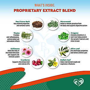 Natural Herbal Antibiotics for Cats and Dogs - Kennel Cough Relief & Urinary Tract Support - Cranberry UTI Treatment Pet Supplement - Respiratory & Cold Infection Medicine - Made in USA