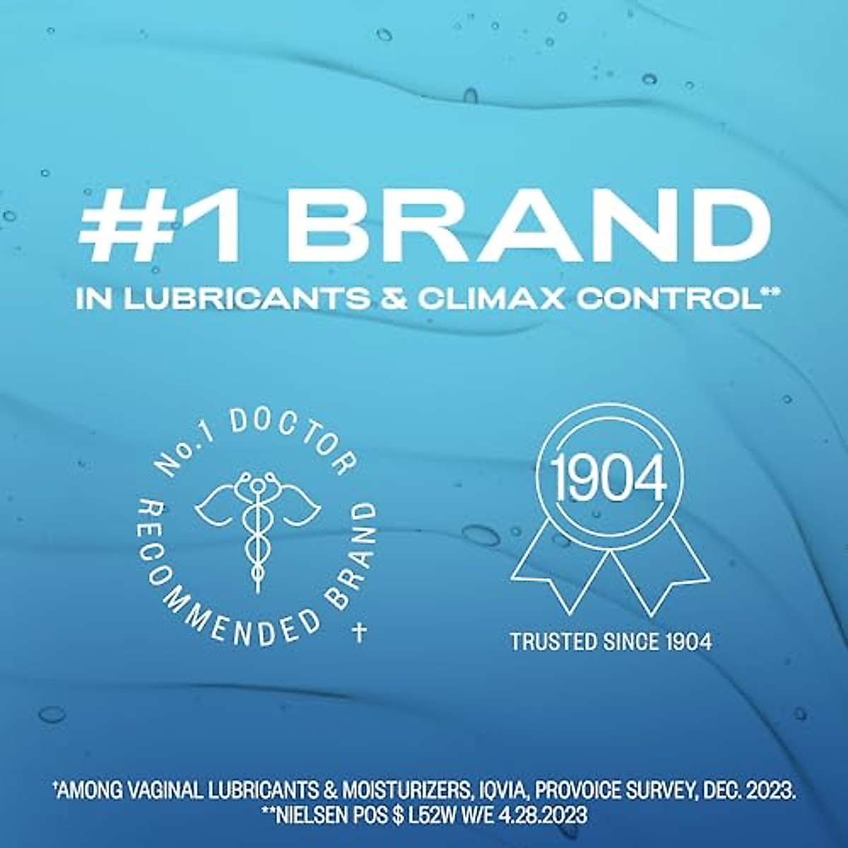 K-Y Jelly Water Based Lube For Sex, Anal Lube, Non-Greasy Water Based Personal Lubricant, pH Friendly Sex Lube Can Be Used With Sex Toys For Women & Male Sex Toys, Condom Friendly Personal Lube, 2 oz