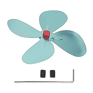 Stove Fan 4 Blades, Lightweight Energy Saving Fast Heat Dissipation Wood Stove Fan Blade Aluminum Alloy for Home Warm Air Circulation