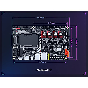 BIGTREETECH Manta M4P V2.2 32-Bit Control Board 4-axis Motherboard 64MHz Compatible CM4 & CB1 Supports 4 Stepper Drivers Klipper Marlin 3D Printer Parts