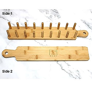 Bamboo Taco Tray with Tong, Taco Holder Holds 8, Taco Shell Holder. Design Allows for Multi-Use Food Tray, Charcuterie Tray. Great Housewarming Gift & Kitchen Accessory.