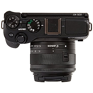 Canon EOS M3 24.2MP 1080P Wi-Fi Camera with EF-M 15-45mm is STEM Lens (Black) International Version (No Warranty)