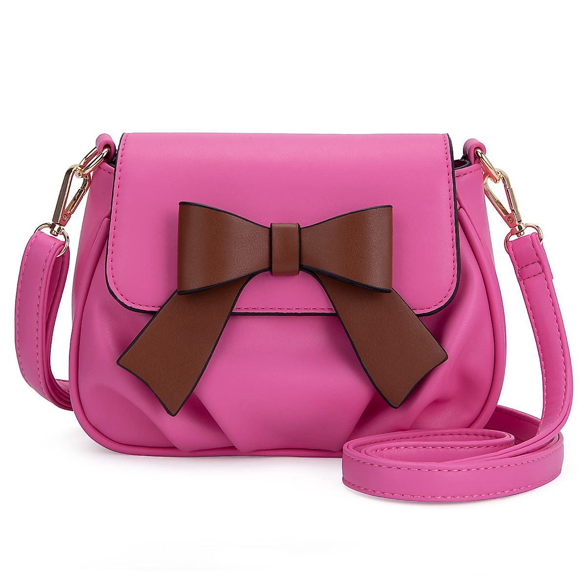K.EYRE Small Purse for Women Cute Bow Knot Crossbody Shoulder Purses and Handbags -Pink