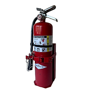 Heavy Duty 10 LB Fire Extinguisher Mount Bracket for Vehicle and Building for 10lb Dry and/or 5lb Co2 5.25" Diameter, Generic for 809 by amerex