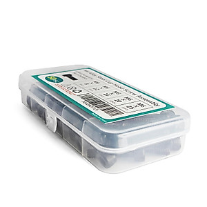 M6 x 8mm 12mm 16mm 20mm 25mm Hex Socket Head Cap Screws Bolts, 12.9 Grade Alloy Steel, Black Oxide Finish, Fully Threaded, Metric Allen Hex Drive, Assortment Kit 50PCS