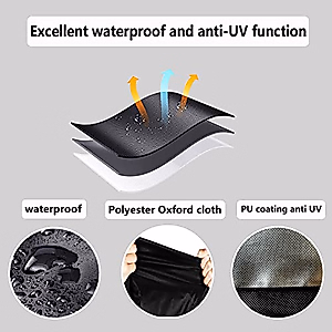 YANGSHILEI Chest Freezer Cover Deep Freezer Covers for Outside 7.0 Cubic Feet Freezer，Top with Zipper to Open Waterproof and UV protection Extend their Service Life (38"W×23"D×34"H)