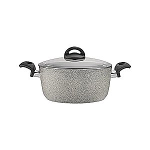 BALLARINI Parma by HENCKELS 4.8-qt Nonstick Dutch Oven with Lid, Made in Italy, Durable and Easy to clean