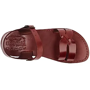 Holy Land Market Men/Women Biblical Jesus Leather Sandals/Slides From Jerusalem (Yousef Style)