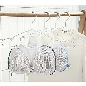 HCZION Women's Bra Laundry Bag, Household Washing Machine, Inner Mesh Bag, Hand in Hand to Carry Bra Protective Washing Bag (Grey)