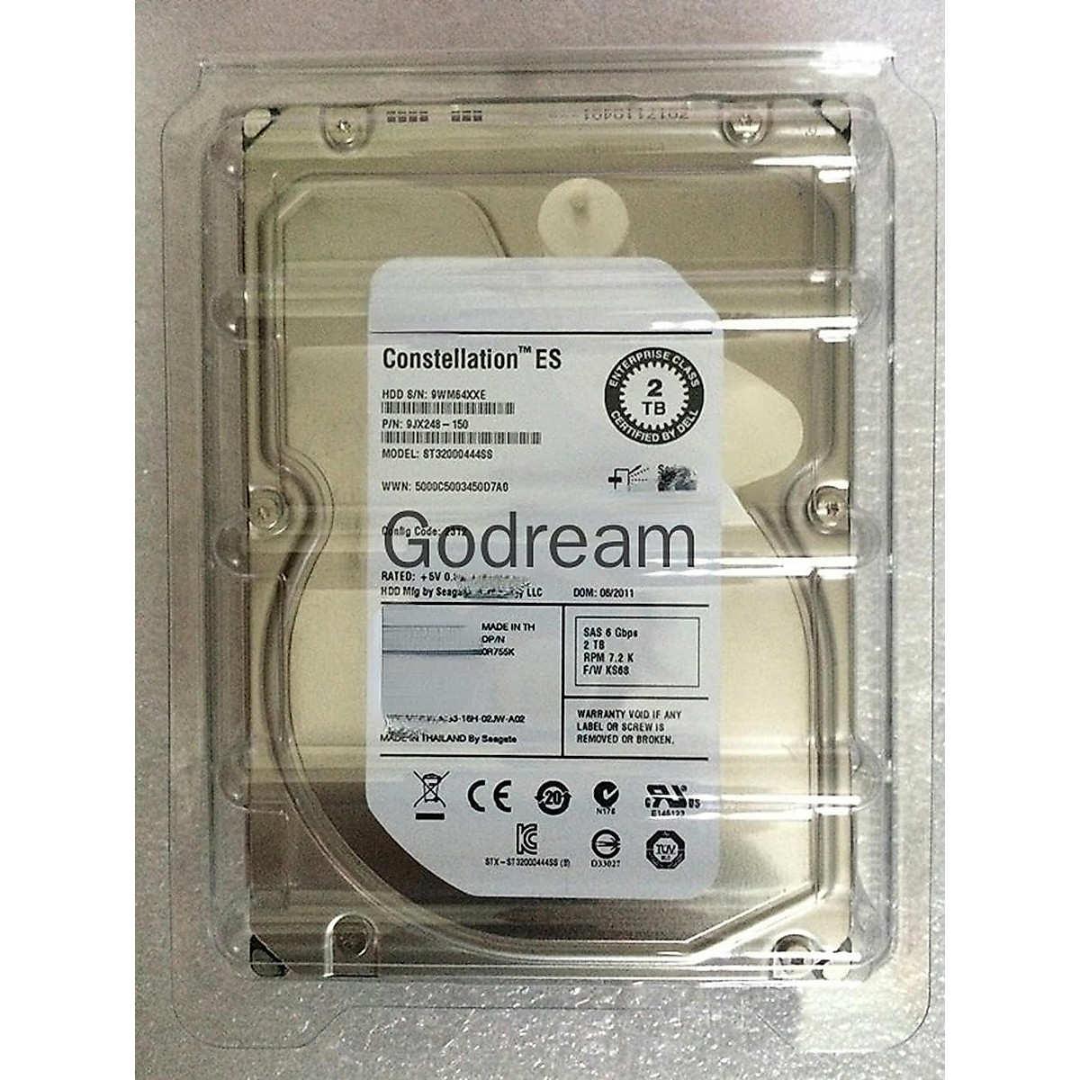 RKEBK for MD1200 MD3000I NX3000 MD3200 Storage Hard Disk 2T/2TB SAS 3.5-inch