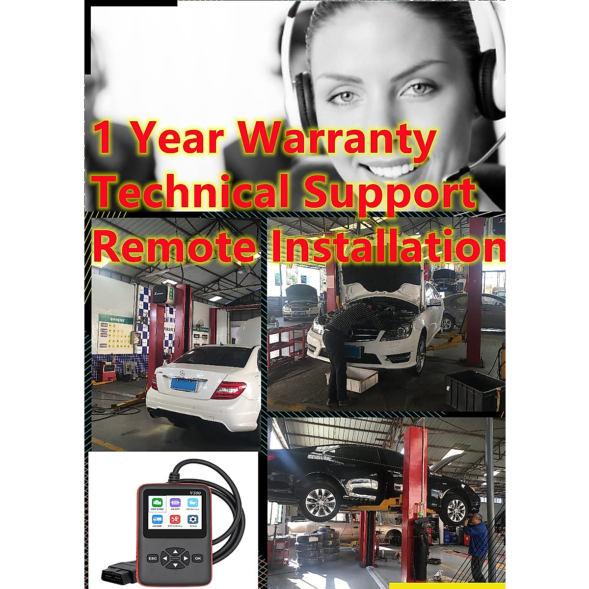 Washinglee ELM327 Diagnostic Cable for Ford Mazda Lincoln and Mercury, OBD2 Cable with Switch Compatible for FORScan Elmconfig FF2 and FoCCCus.