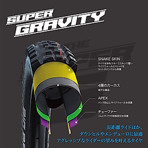 Schwalbe - Magic Mary Downhill and Enduro Tubeless Folding Bike Tire | 27.5 x 2.4 | Evolution Line, Super Gravity, Addix Ultra Soft | Black