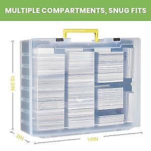 ALKOO 2200+ Large Trading Card Storage Box Case Holder for Kids Against Maturity, C.A.H MTG Deck Organizer for Cards Against Humanity/for Magic The Gathering Sports Cards& Expansions