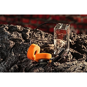 Invent Lord Style Lightweight Earphones Hi-Fi Stereo Earphone Headset Orange ear pad Steel Mesh 3.5mm Jack Classic