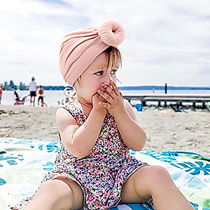 DRESHOW BQUBO Baby Turban Hats Turban Bun Knot Baby Infant Beanie Baby Girl Soft Cute Toddler Cap