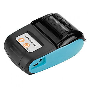 ciciglow 58MM Thermal Printer, USB Thermal Receipt Printer Mini Small Portable Label Printer with High Speed Printing Compatible Support Bluetooth 4.0(Blue)
