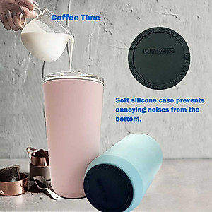 12PCS Silicone Bottom for Tumblers, Rubber bottoms for sublimation tumblers, Protective Anti-Slip Rubber Bottom with 3M Adhesive for Skinny Tumblers , Mason Jars 12oz/15oz/17oz/20oz/30oz (56mm)