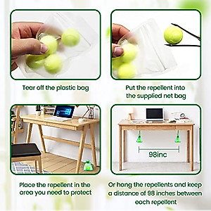 SEEKBIT Cockroach Repellent, Natural Roach Repellent, Repels Ant, Spider, Insect Rodent Repellent, Keep Roach Away from Car, Closet, Attic Pack of 8