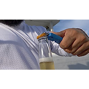 CUDA Diamond Pocket Sharpener #23062 | Compact Portable Sharpener with Integrated Line Cutter, Bottle Opener, & Hook Sharpening Grooves