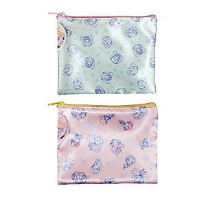 Synapse japan, Hatsune Miku 2, Satin flat pouch, 5x6.3 in (Pink)
