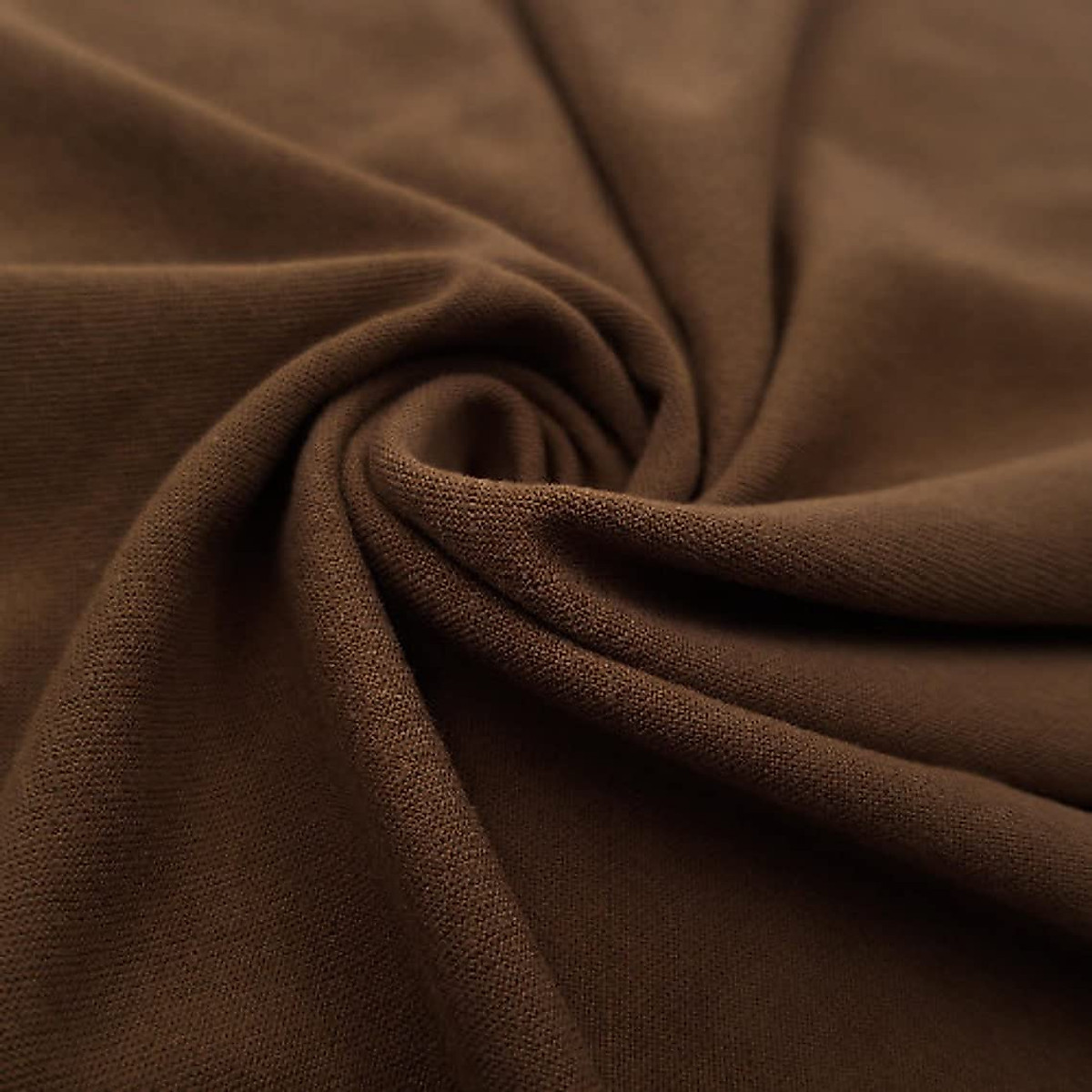 Texco Inc DTY Double Sided Brushed Stretch Fabric (180 GSM) -1 Yard, Warm Tan