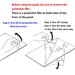 ZXT-parts 8x12 Picture Frame Red. Solid Wood, 2 Acrylic Panels (not Glass), 1 Piece of Copper Paper (Black and White), can Display Works of Art, Photos, etc. Wall hanging.1 Pack.