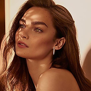 Yolorist 14K Hoop Earrings for Women Gold Plated 925 Sterling Silver Post Cubic Zirconia Huggie Hoop Earrings Jewelry for Women Girls Gifts (Gold&Silver-1)