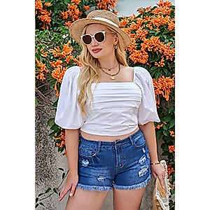 Women's Mid Rise Ripped Denim Shorts Frayed Raw Hem Jean Shorts Casual Shorts, Size XXL