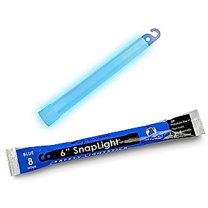 Cyalume Glow Sticks Military Grade Lightstick - Premium Blue 6” SnapLight Emergency Chemical Light Stick with 8 Hour Duration (Bulk Pack of 30 Chem Lights)