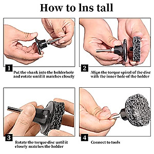 15pcs 2 Inch Strip Discs Stripping Wheel for Drills, Die Grinder Clean and Remove Paint, Rust Welds and Oxidation, Easy Strip Wheel with 1/4’’ Grinding Discs