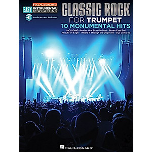 Classic Rock - 10 Monumental Hits: Trumpet Easy Instrumental Play-Along Book with Online Audio Tracks (Hal Leonard Easy Instrumental Play-Along)