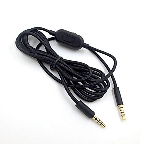 AFYMY Headphone Cable/Volume Control Cord w/Mute Function for Logitech G233 G433 GPRO GPRO X/HyperX Cloud Alpha/Cloud Mix/PS4/Xbox ONE/Nintendo Switch