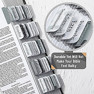 Mr. Pen- Bible Tabs, 75 Tabs, Gray Theme, Laminated Bible Tabs for Women and Men, Bible Tabs for Study Bible, Bible Index Tabs, Bible Book Tabs, Bible Labels Tabs, Mr Pen Bible Tabs