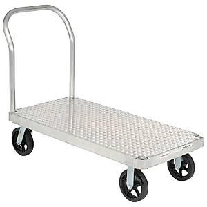 Platform Truck with Diamond Deck, Aluminum, 60 x 30, 2400 Lb. Cap.