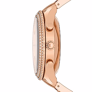 Fossil Stella Gen 6 Hybrid 40mm Stainless Steel Smart Watch, Color: Rose Gold (Model: FTW7063)