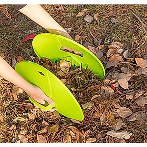 Gardenised Pair of Leaf Scoops, Hand Rakes for Lawn and Garden Cleanup (QI003286)