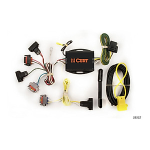 CURT 55532 Vehicle-Side Custom 4-Pin Trailer Wiring Harness, Fits Select Chrysler PT Cruiser , Black