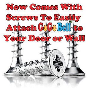 barkOutfitters GoGo Bell Dog Doorbell for Housebreaking/Housetraining Door Bell/Potty Training Your Poochie to Let You Know When They Need to Tinkle (Black, Qty 1)