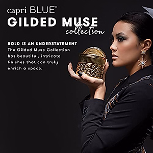 Capri Blue Gilded Muse Faceted Candle - 11 Oz - Volcano