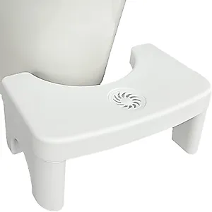 Poop Stool Adult, Toilet Stool, Sturdy Toilet Step Stool, Bathroom Squat Stool,7-inch Height, Compact Squatting Stool Save Space with Fragrance Position, Easy to Wash