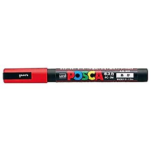 uni Posca Fine Marker, Red (PC3M.15)