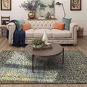 Mohawk Home Coral Reef Coastal Area Rug, 7'6"x10', Blue